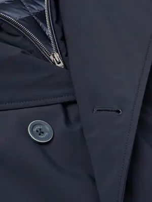 Herno Double-breasted Padded Shell Pea Coat