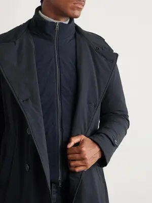 Herno Double-breasted Padded Shell Pea Coat