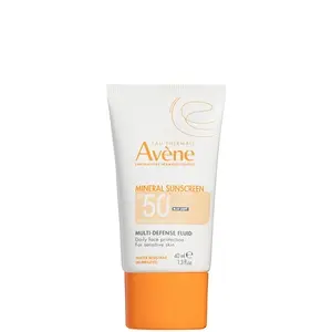 EAU THERMALE AVENE Mineral Sunscreen Multi-defense Fluid Tinted Spf 50+ 40ml - One-color