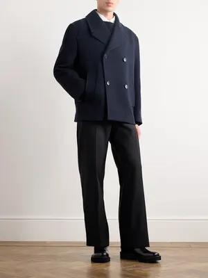 Valentino Garavani Wool-twill Pea Coat