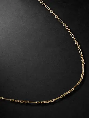 FOUNDRAE Mixed Clip 18-karat Chain Necklace - Gold