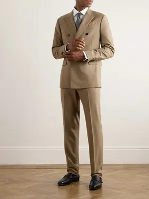 Zegna Double-breasted Trofeo™ Wool-twill Suit