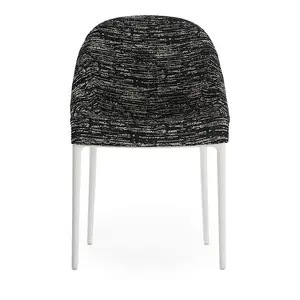 KARTELL Eleganza Ela Dining Chair, White Legs Black