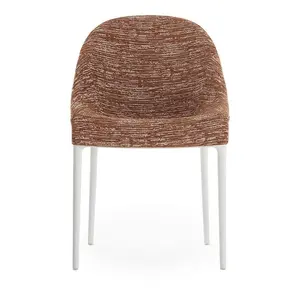 KARTELL Eleganza Ela Dining Chair, White Legs Rust