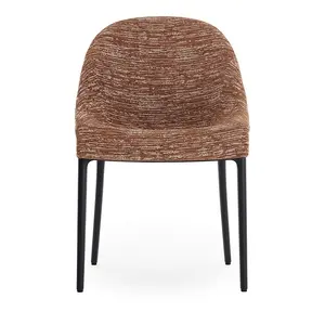 KARTELL Eleganza Ela Dining Chair, Black Legs Rust