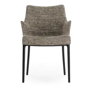 KARTELL Eleganza Nia Melange Armchair Legs - Dove Gray