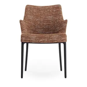 KARTELL Eleganza Nia Melange Armchair Legs - Rust