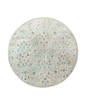 LR HOME Vintage Vinta-81922 Round Area Rug, 8'6 X 8'6 - Sage