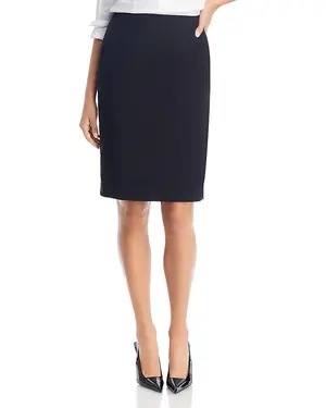 BOSS Vileah Wool Pencil Skirt - Black