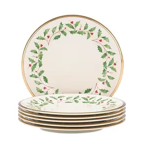 LENOX Holiday Salad Plate, Set Of 6 - Ivory