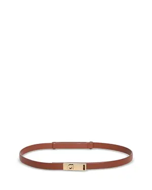 FERRAGAMO Adjustable Leather Belt - New Cognac