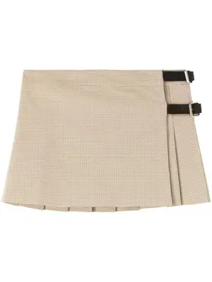 AMBUSH Checkered Belted Miniskirt
