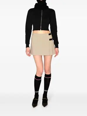 AMBUSH Checkered Belted Miniskirt