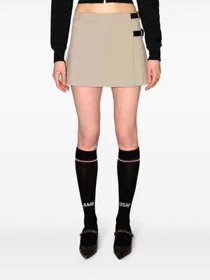 AMBUSH Checkered Belted Miniskirt