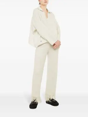 Alanui Fringe-detail Trousers - White