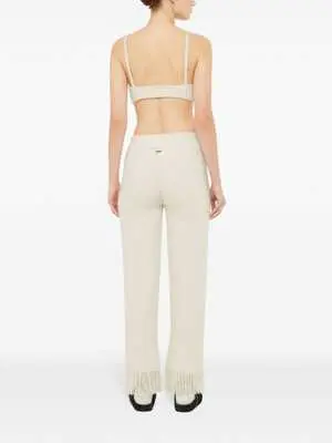 Alanui Fringe-detail Trousers - White