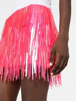 Sportmax Fringe-design Tiered Mini Skirt