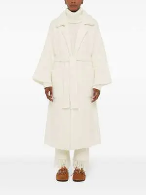 Alanui Knitted Robe Coat - White