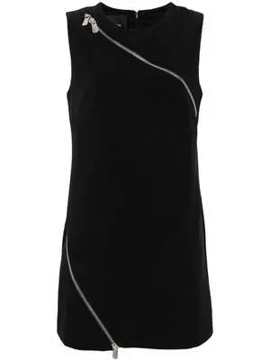 Pinko Asymmetric-zip Mini Dress