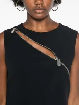 Pinko Asymmetric-zip Mini Dress