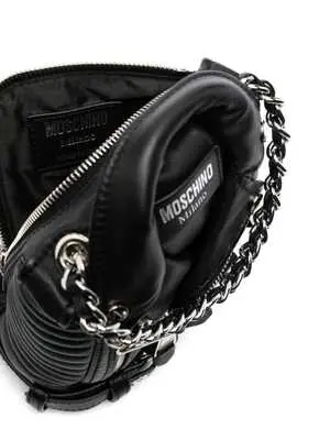 Moschino Biker Leather Backpack