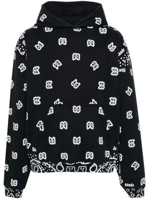Rhude Bandana-print Hoodie - Black