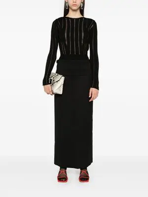 Proenza Schouler Adriana Maxi Skirt - Black