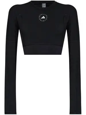 Adidas By Stella McCartney Truestrenght Cropped Top - Black