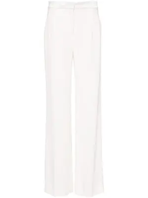 Alberta Ferretti Satin-trim Trousers