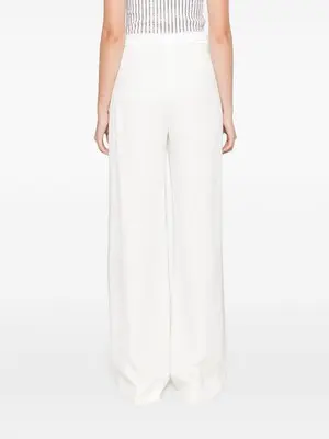 Alberta Ferretti Satin-trim Trousers