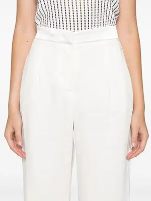 Alberta Ferretti Satin-trim Trousers