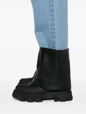 Nanushka Straight-leg Jeans With Turn-up Detail