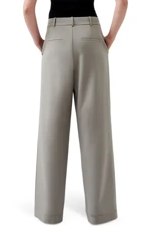 French Connection Azra Wide Leg Twill Pants