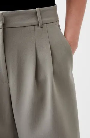French Connection Azra Wide Leg Twill Pants