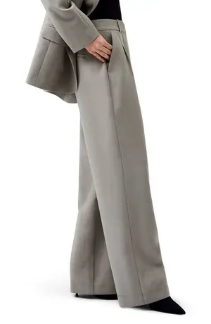 French Connection Azra Wide Leg Twill Pants