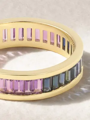 SYDNEY EVAN 14-karat Sapphire And Amethyst Eternity Ring