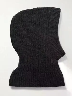 LEMAIRE Ribbed Wool Balaclava - Gray