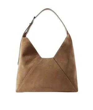 Brunello Cucinelli Leather-trimmed Suede Tote