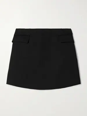 Veronica De Piante Cecily Wool-twill Mini Skirt