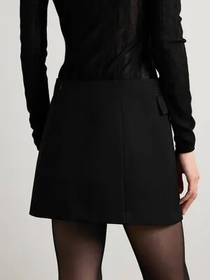 Veronica De Piante Cecily Wool-twill Mini Skirt