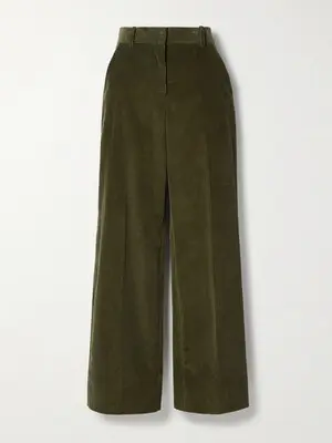 Veronica De Piante Anya Cotton-corduroy Wide-leg Pants