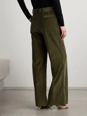 Veronica De Piante Anya Cotton-corduroy Wide-leg Pants