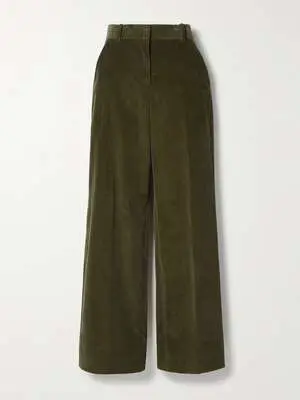 Veronica De Piante Anya Cotton-corduroy Wide-leg Pants