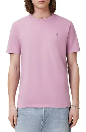 ALLSAINTS Brace Cotton T-shirt Ashed Purple
