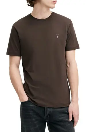 ALLSAINTS Brace Cotton T-shirt Duffy Brown