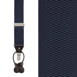 Trafalgar Convertible Suspenders - Navy