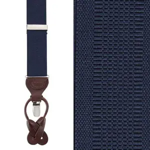 Trafalgar Trafalgar 35mm Convertible Elastic Suspenders Navy