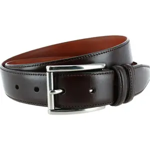 TRAFALGAR Lorenzo 32mm Dropped Edge Leather Dress Belt