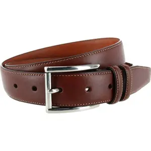 TRAFALGAR Lorenzo 32mm Dropped Edge Leather Dress Belt