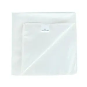 Trafalgar The Gatsby Silk Pocket Square 12x12 Formal Accent - White